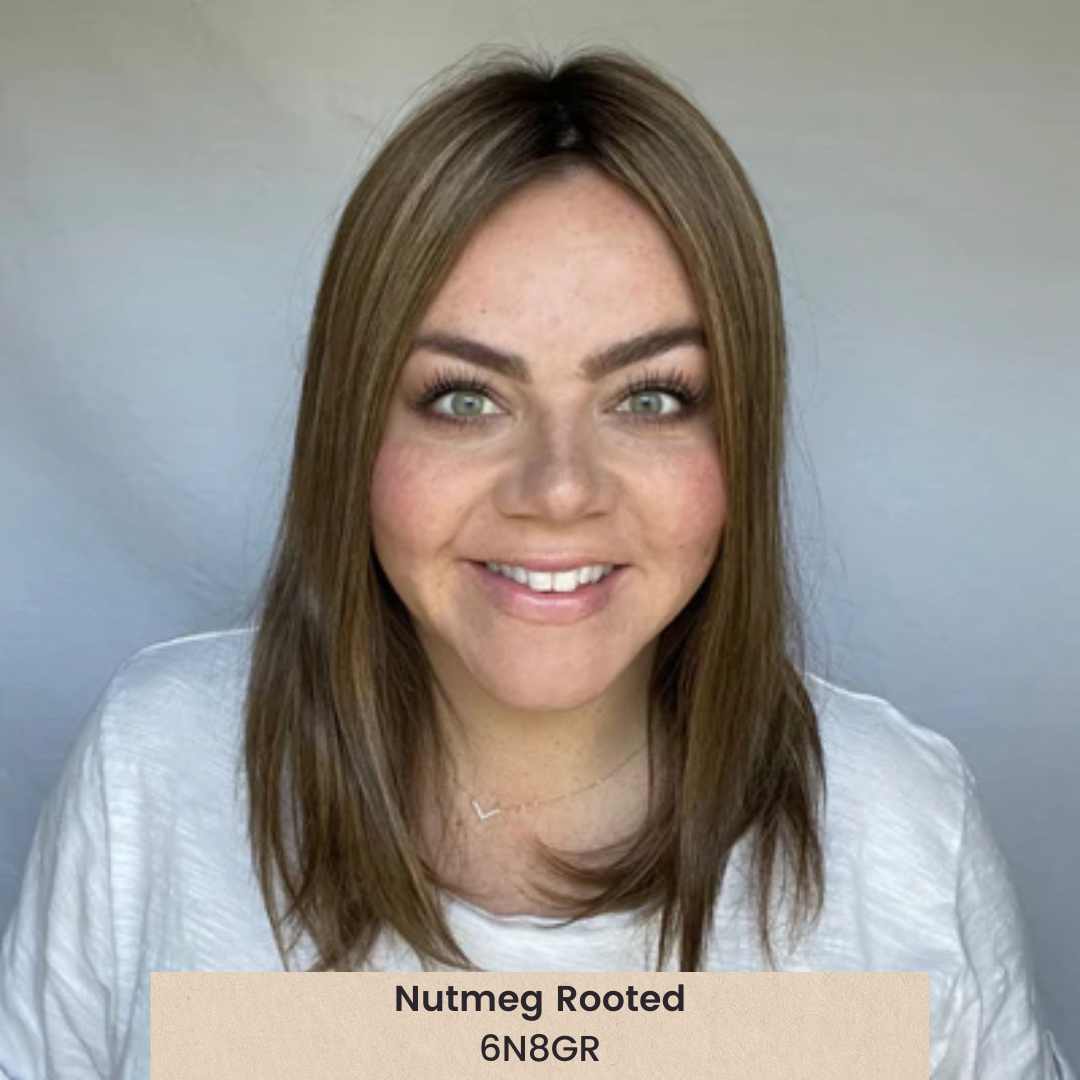 Clio 14 L French | Remy Human Hair Topper (Hand-Made) – Dimples Hair